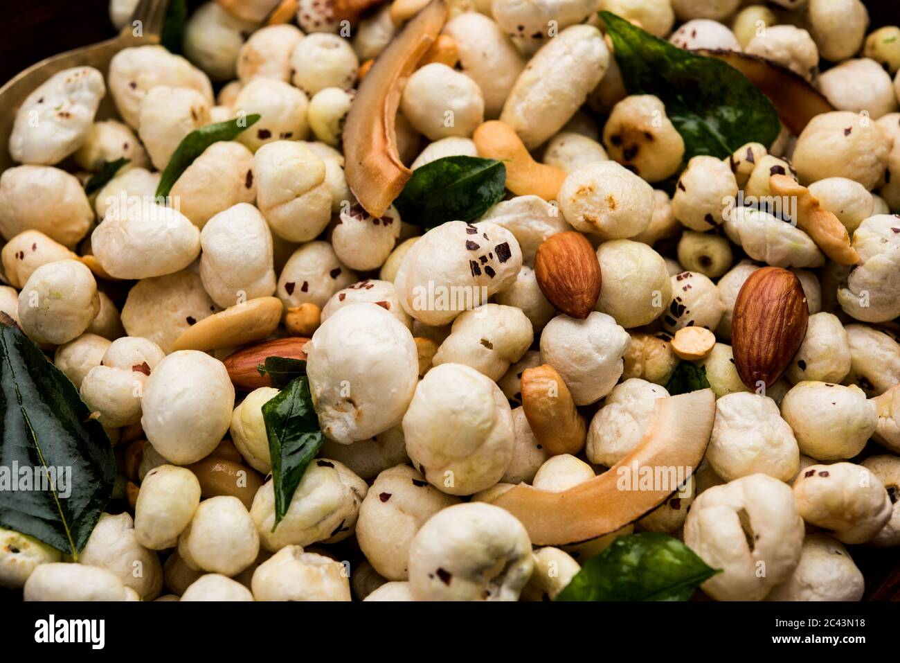 Healthy Phool Makhana Chiwda is a quick and easy snack food Stock Photo ...