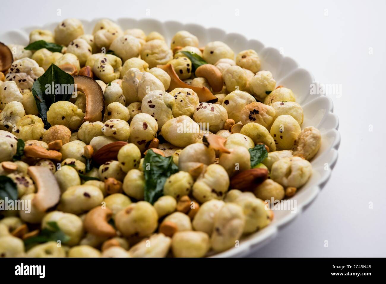 Healthy Phool Makhana Chiwda is a quick and easy snack food Stock Photo ...