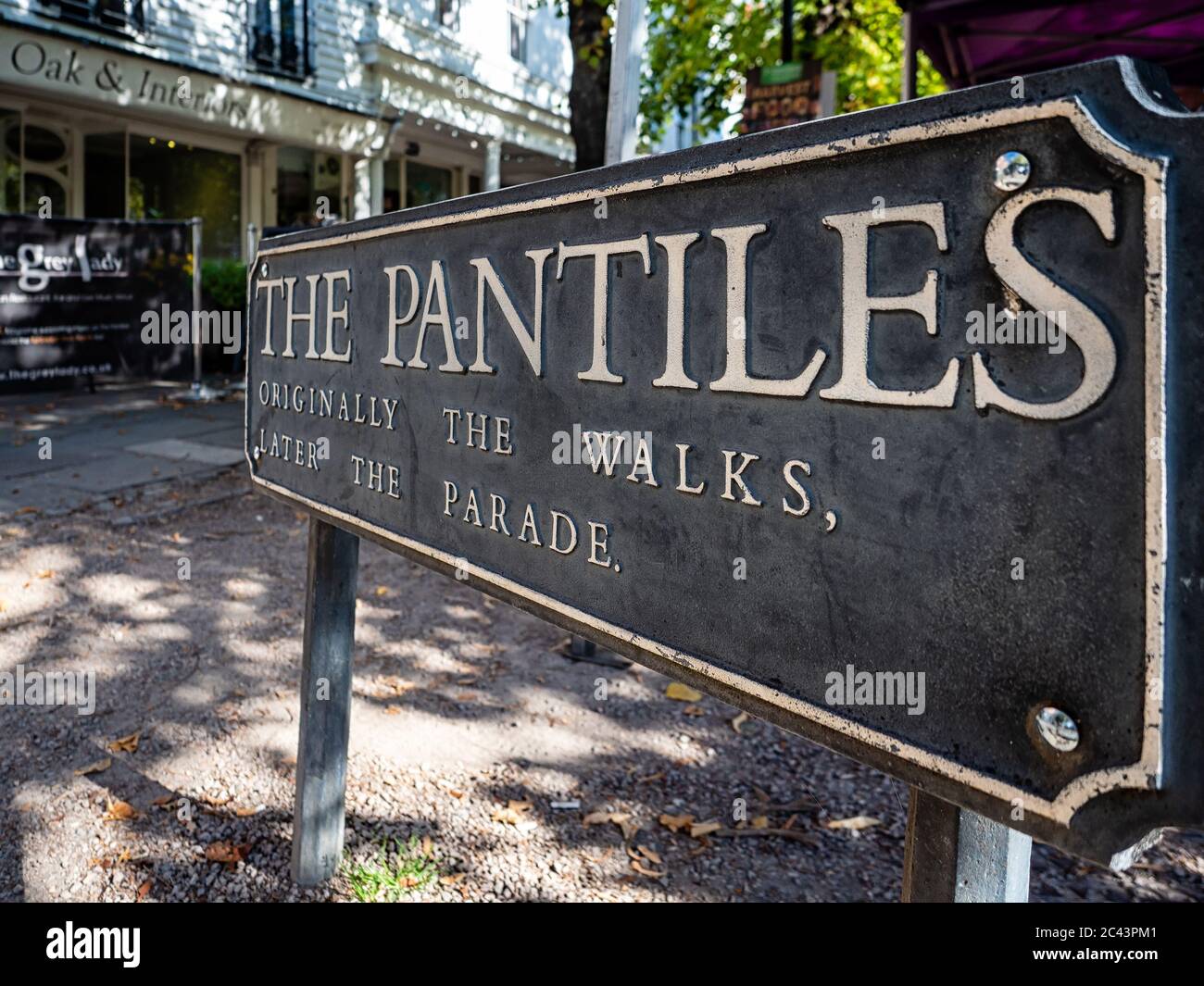 ROYAL TUNBRIDGE WELLS, KENT, UK - SEPTEMBER 15, 2019: Sign for The ...