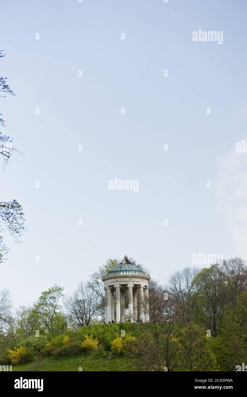 Monopteros in the English Garden in Munich, Bavaria, Germany Stock ...