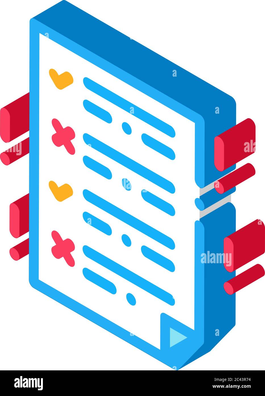 dementia brain test isometric icon vector illustration Stock Vector ...