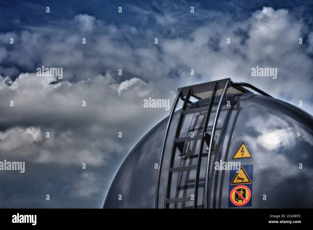 Rear view of a freight train Stock Photo - Alamy