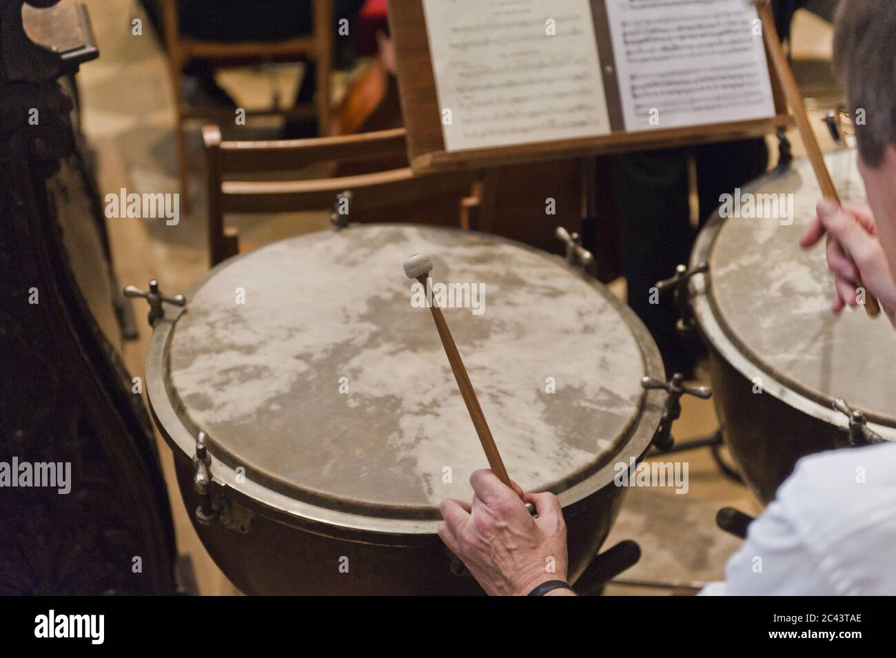 Drummers in an orchestra Stock Photo - Alamy