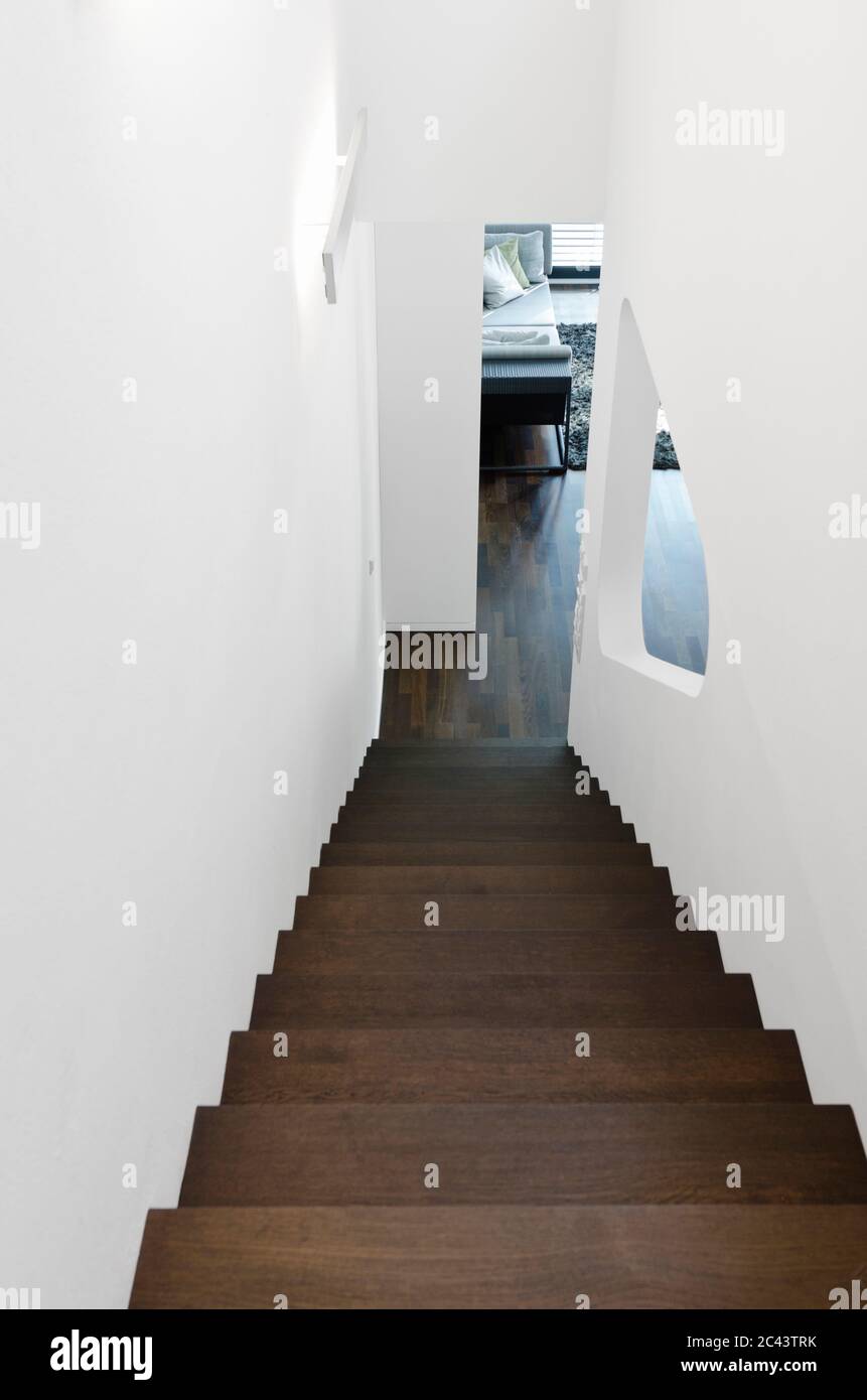 Stairs in a modern apartment building Stock Photo - Alamy