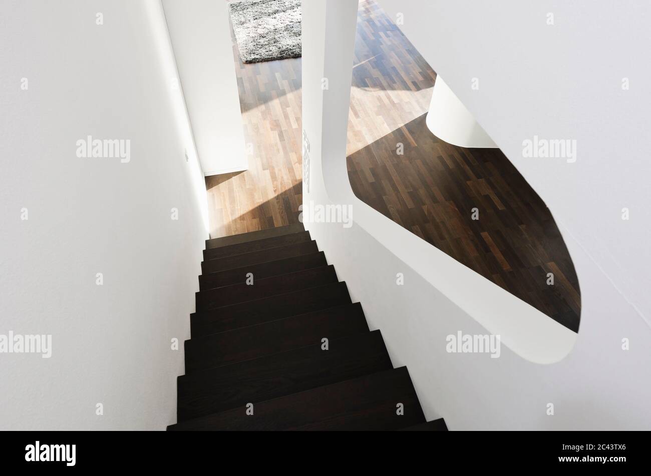 Stairs in a modern apartment building Stock Photo - Alamy