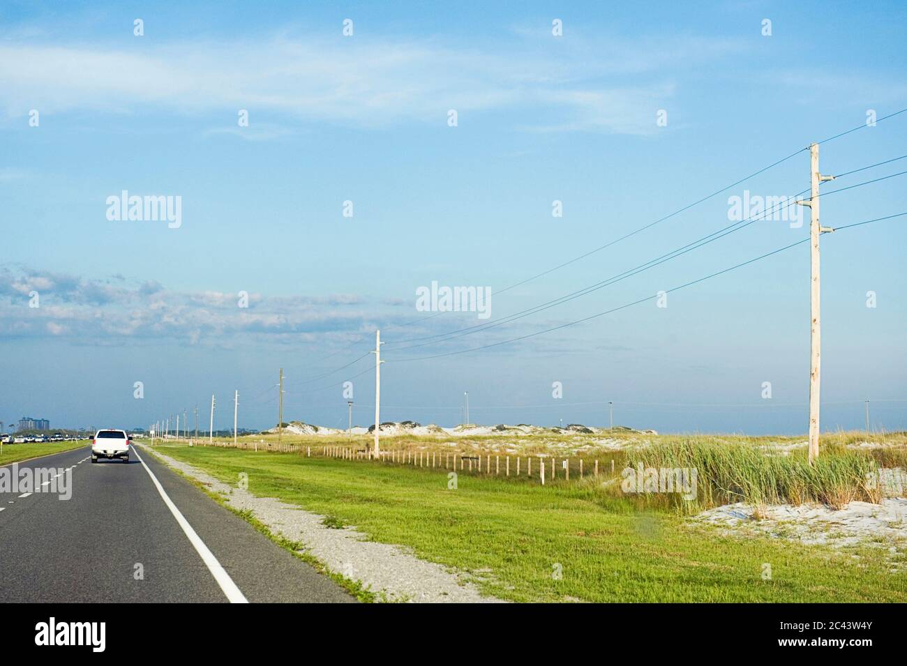 Car on a highway, Destin, Florida, USA Stock Photo - Alamy