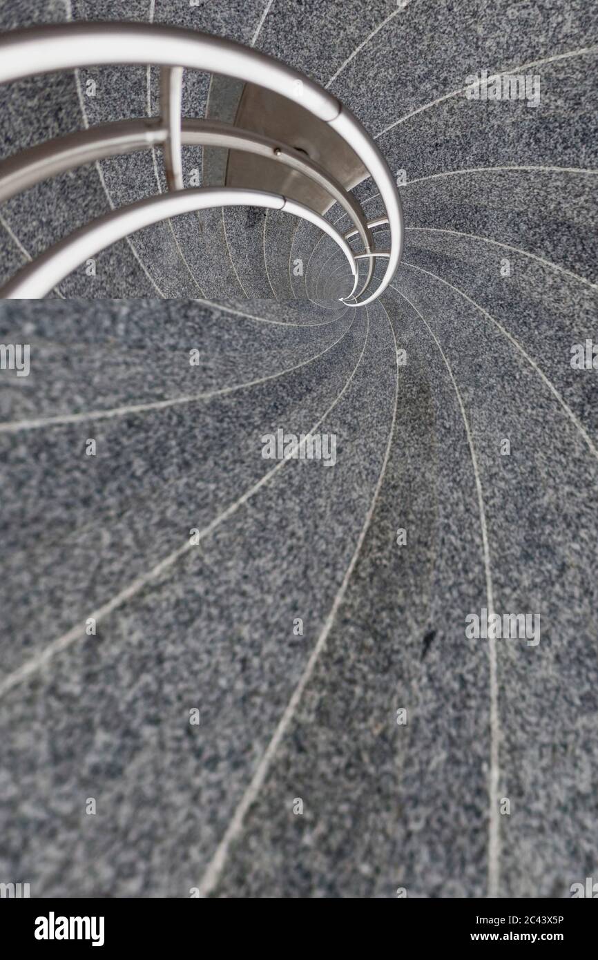 Gray spiral pattern Stock Photo - Alamy