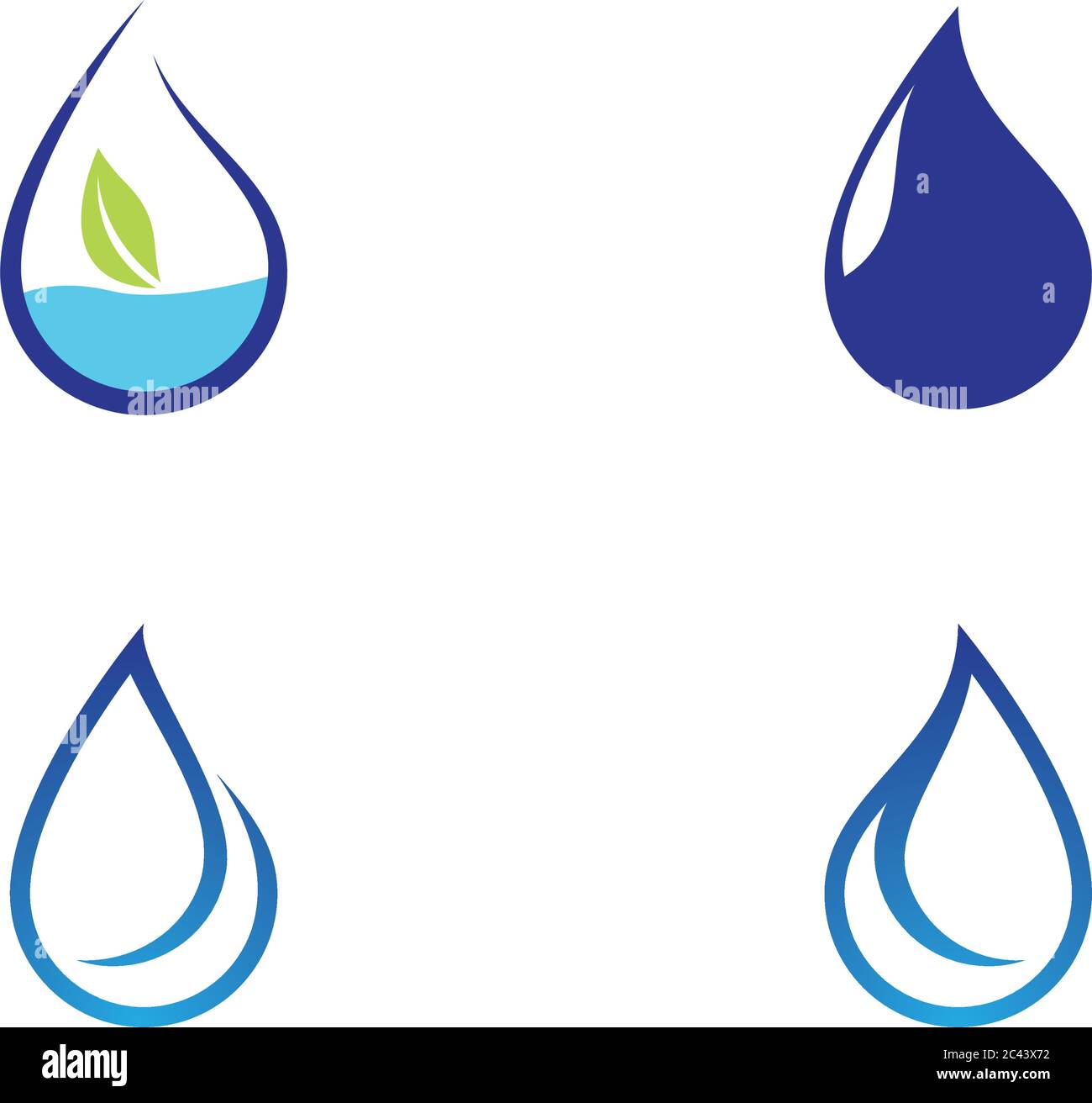 Raindrop Logo Template High Resolution Stock Photography and Images - Alamy