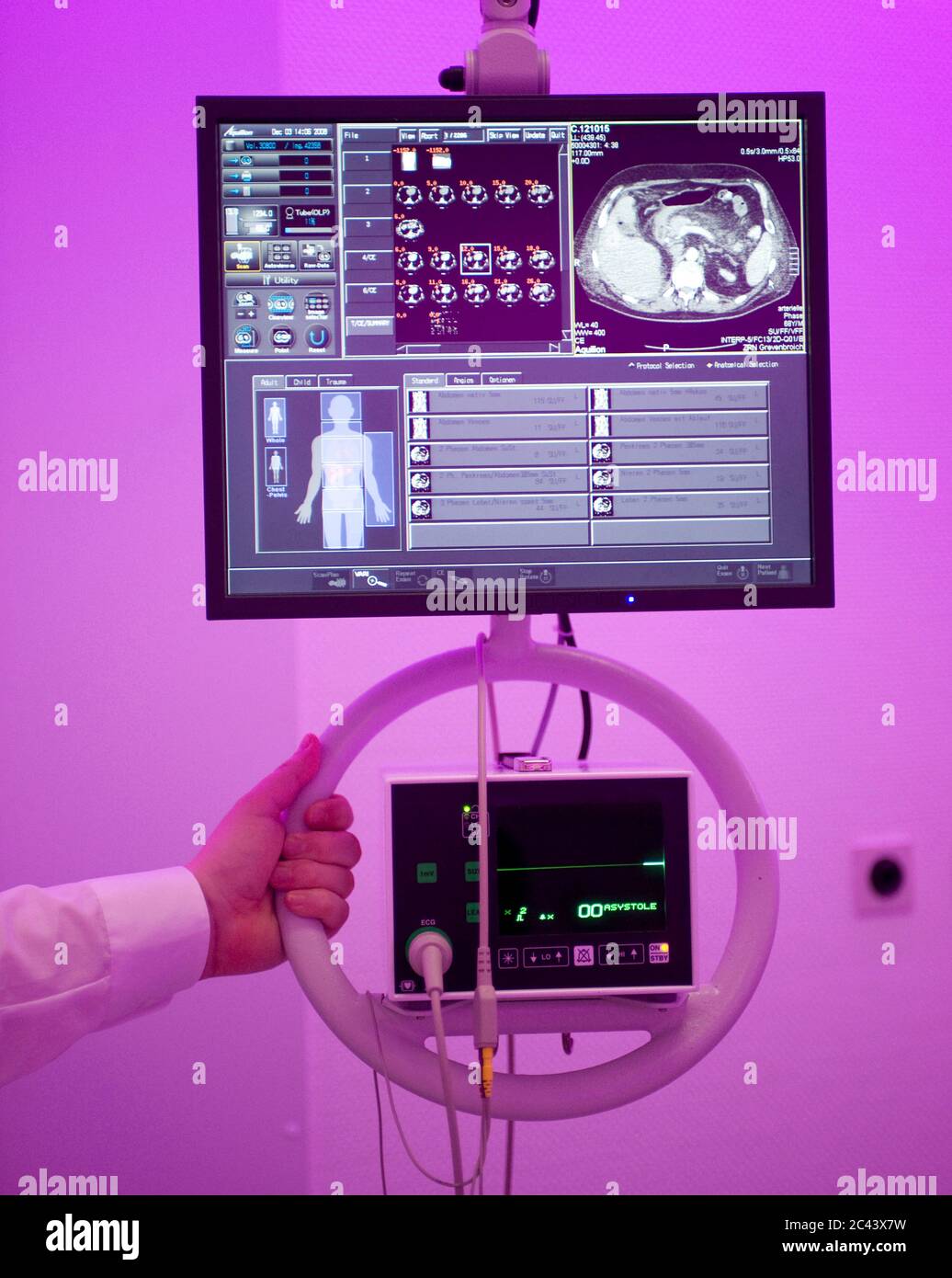 Hand and CT image of a human Stock Photo - Alamy