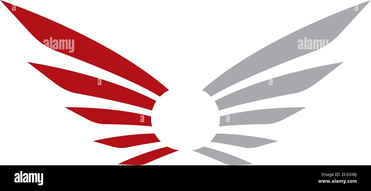 Wing logo template symbol icon illustration design Stock Vector Image ...