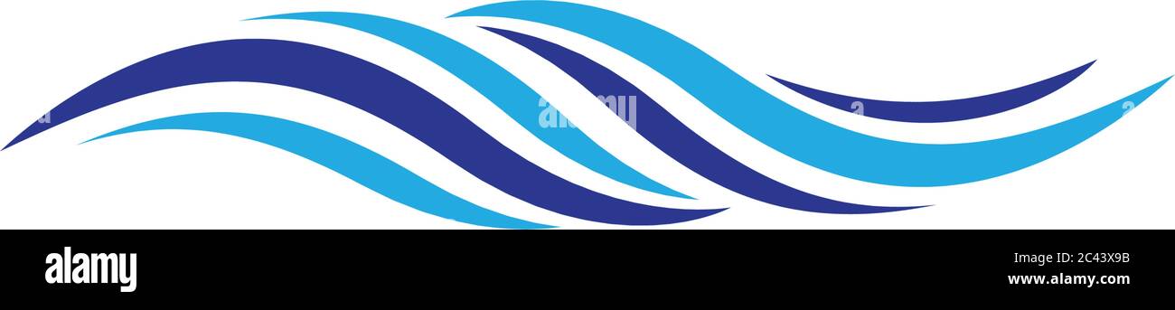 Water wave logo vector icon illustration design Stock Vector Image ...