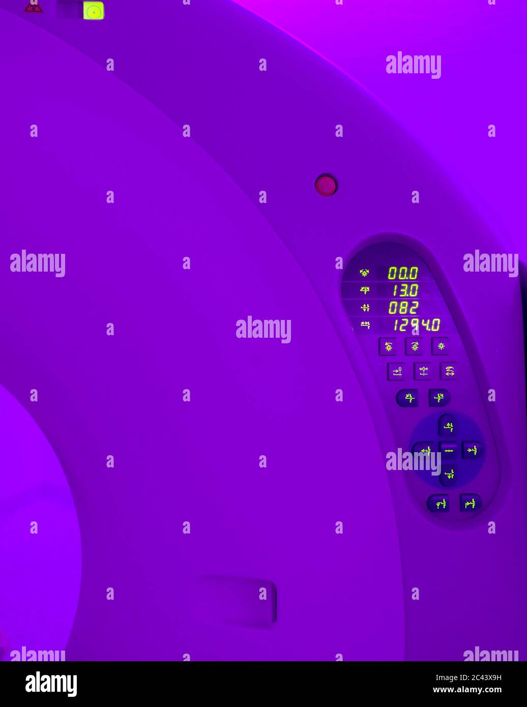 Measurement display of a computer tomograph Stock Photo - Alamy