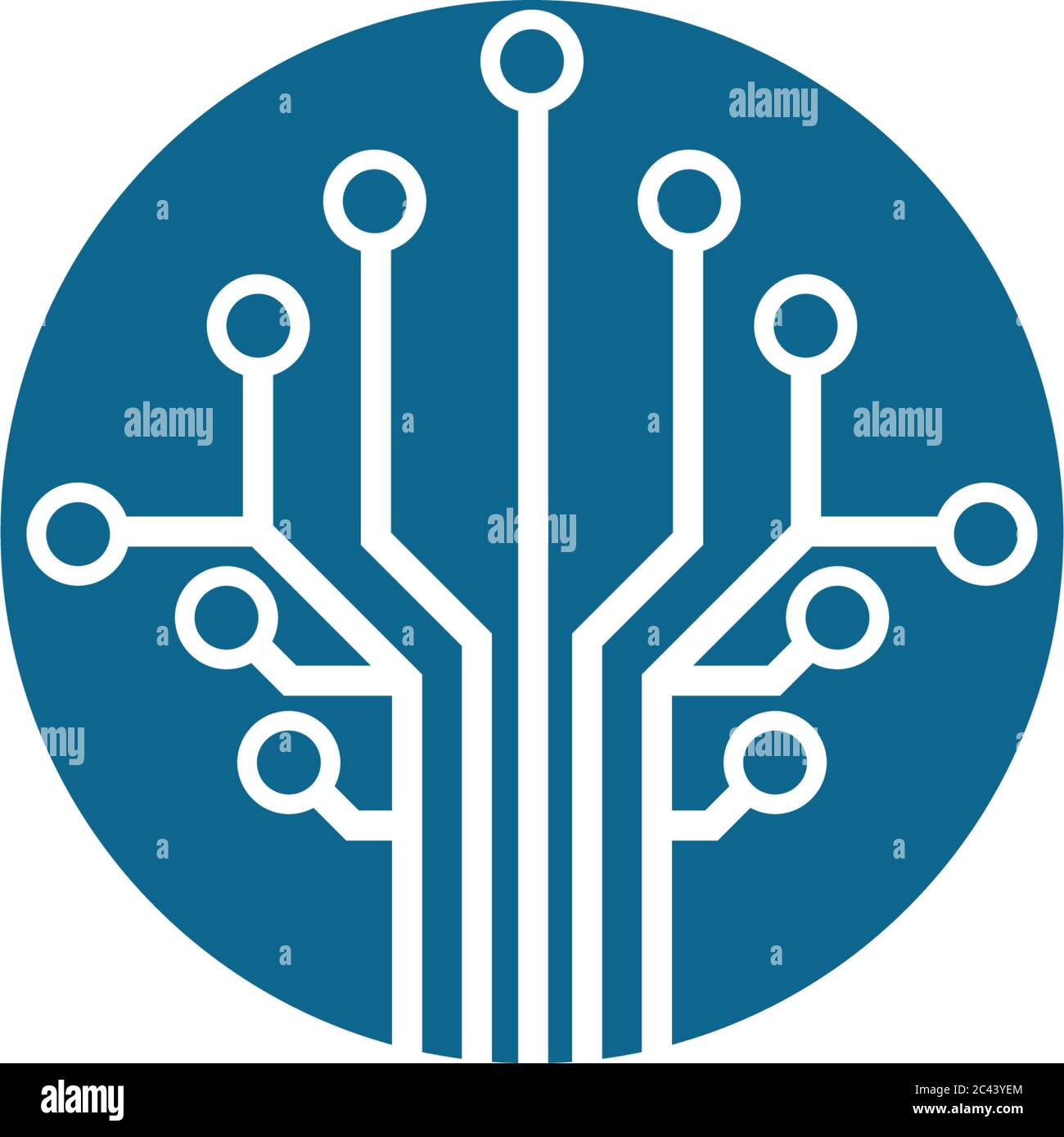 Circuit logo template vector icon illustration design Stock Vector ...