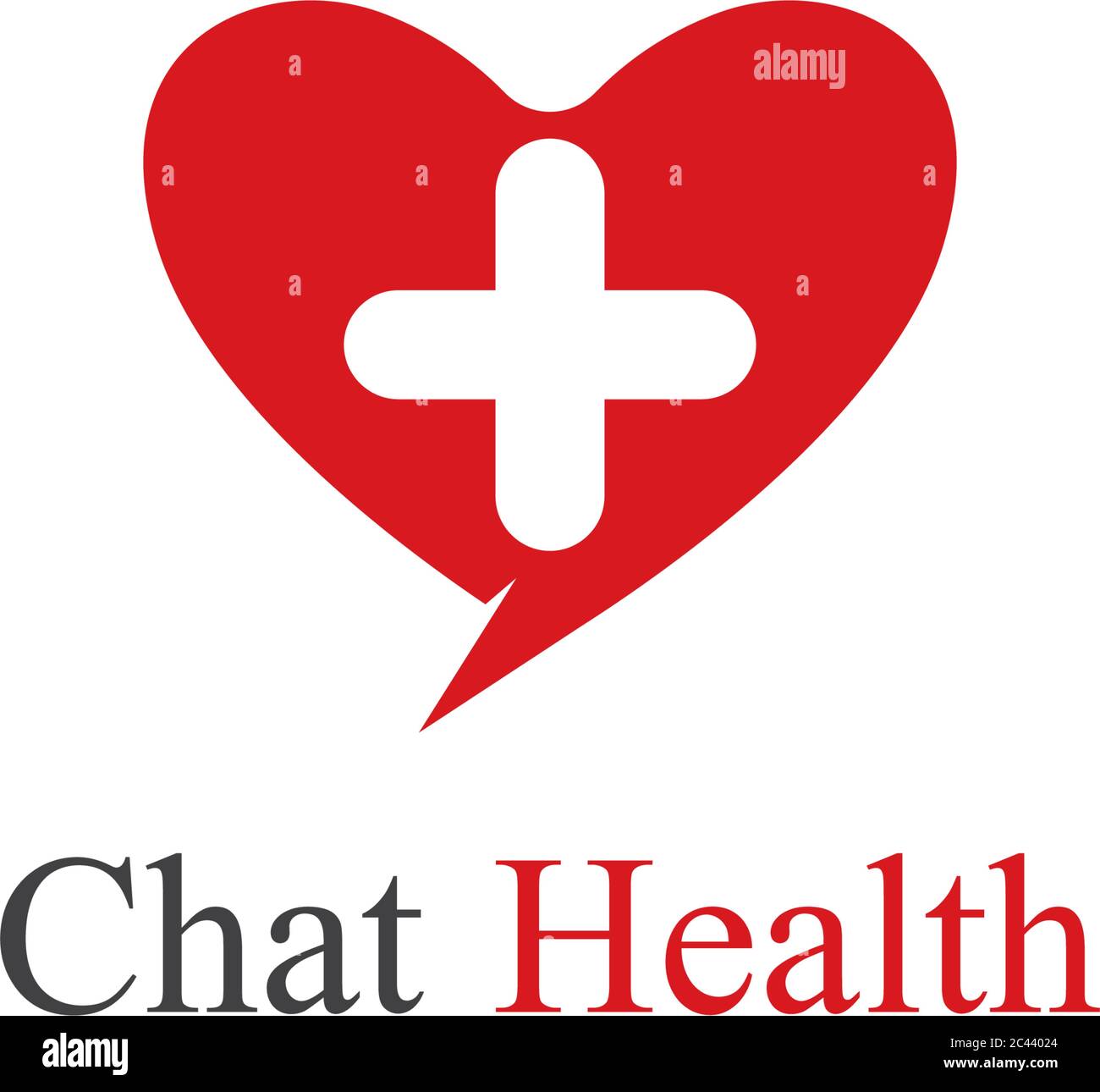 Chat health logo illustration design Stock Vector Image & Art - Alamy