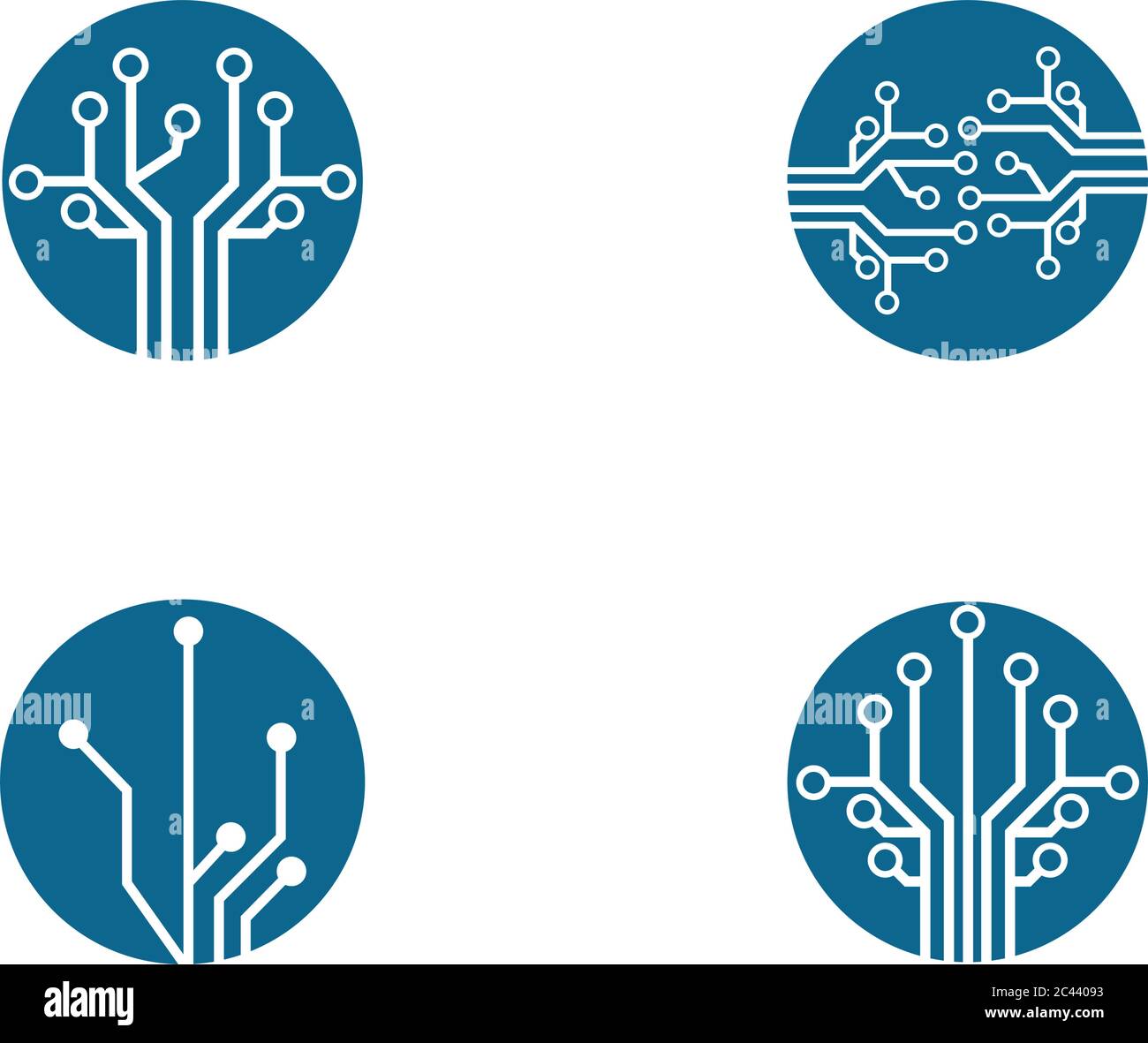 Circuit logo template vector icon illustration design Stock Vector ...