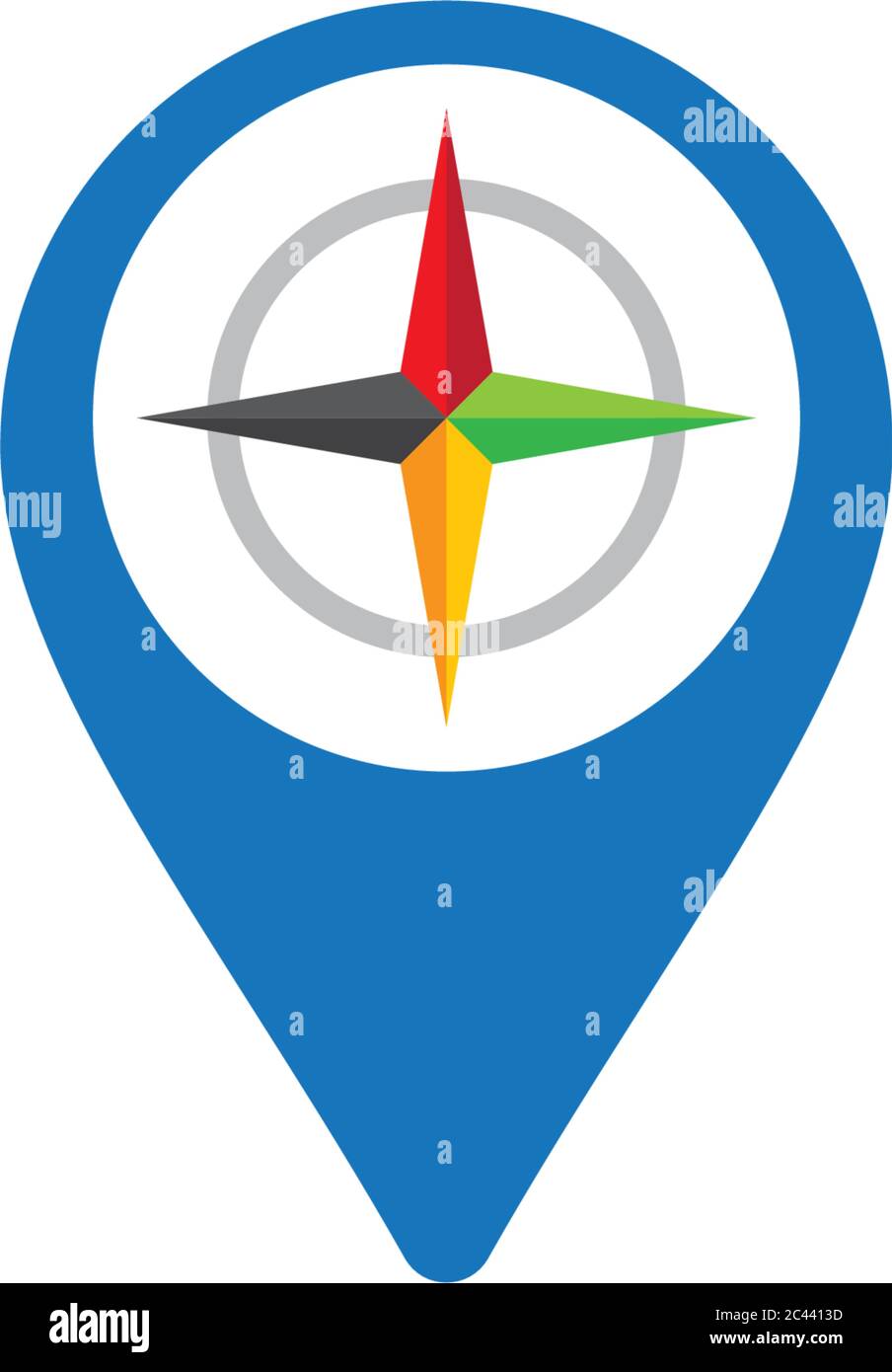 Pointer logo template vector icon illustration Stock Vector Image & Art ...