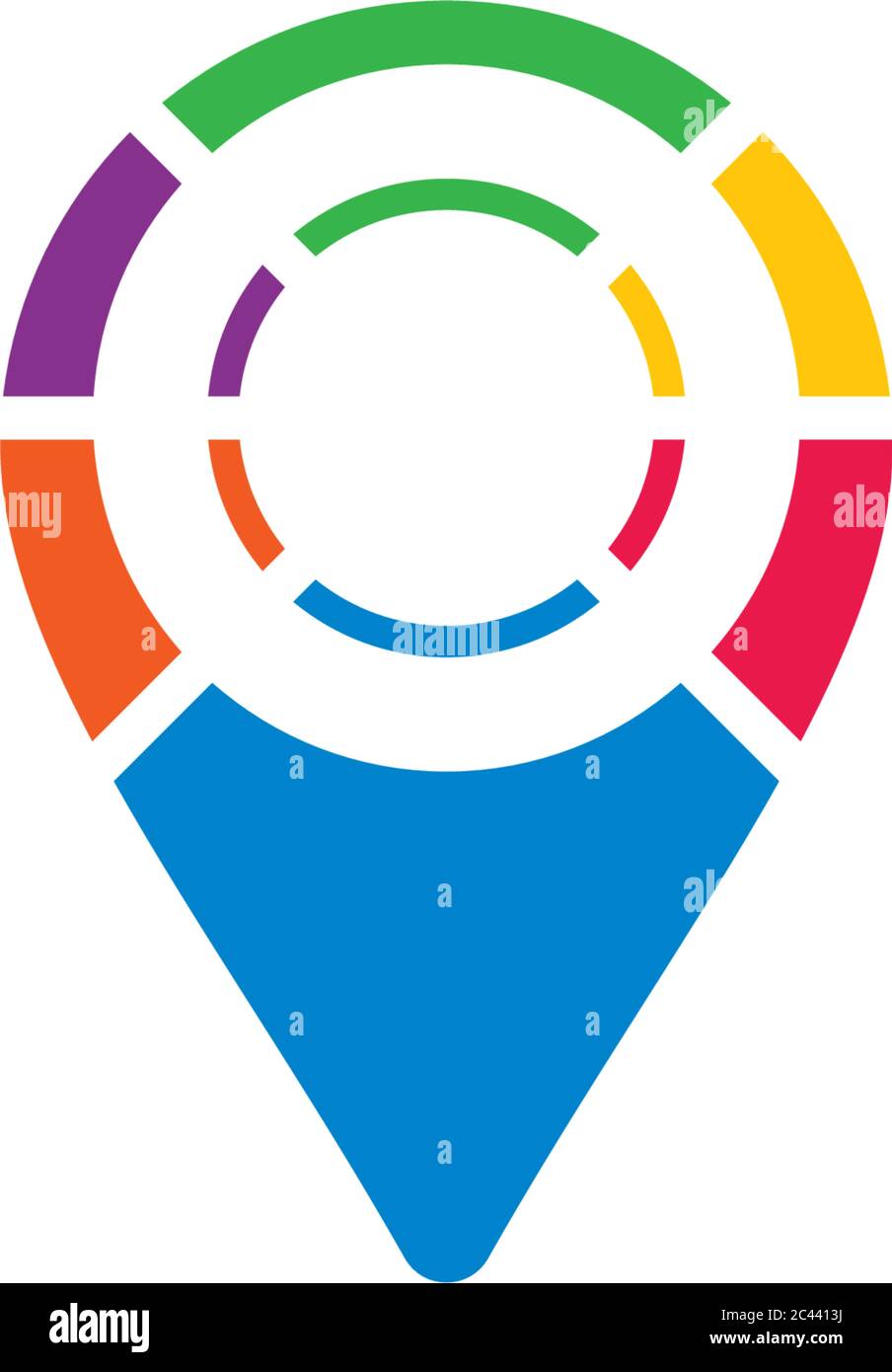 Pointer logo template vector icon illustration Stock Vector Image & Art ...