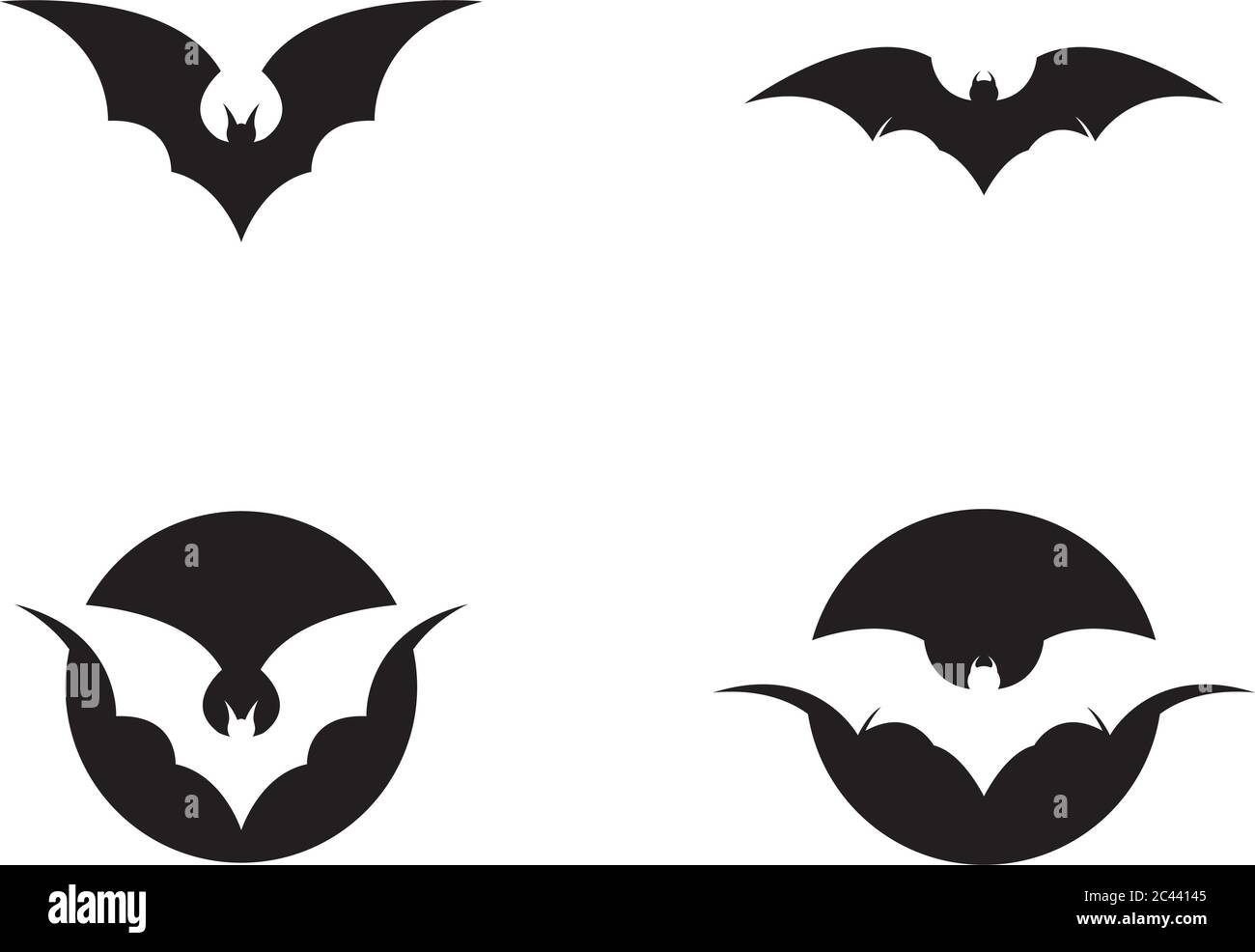 Bat logo template vector icon illustration design Stock Vector Image ...