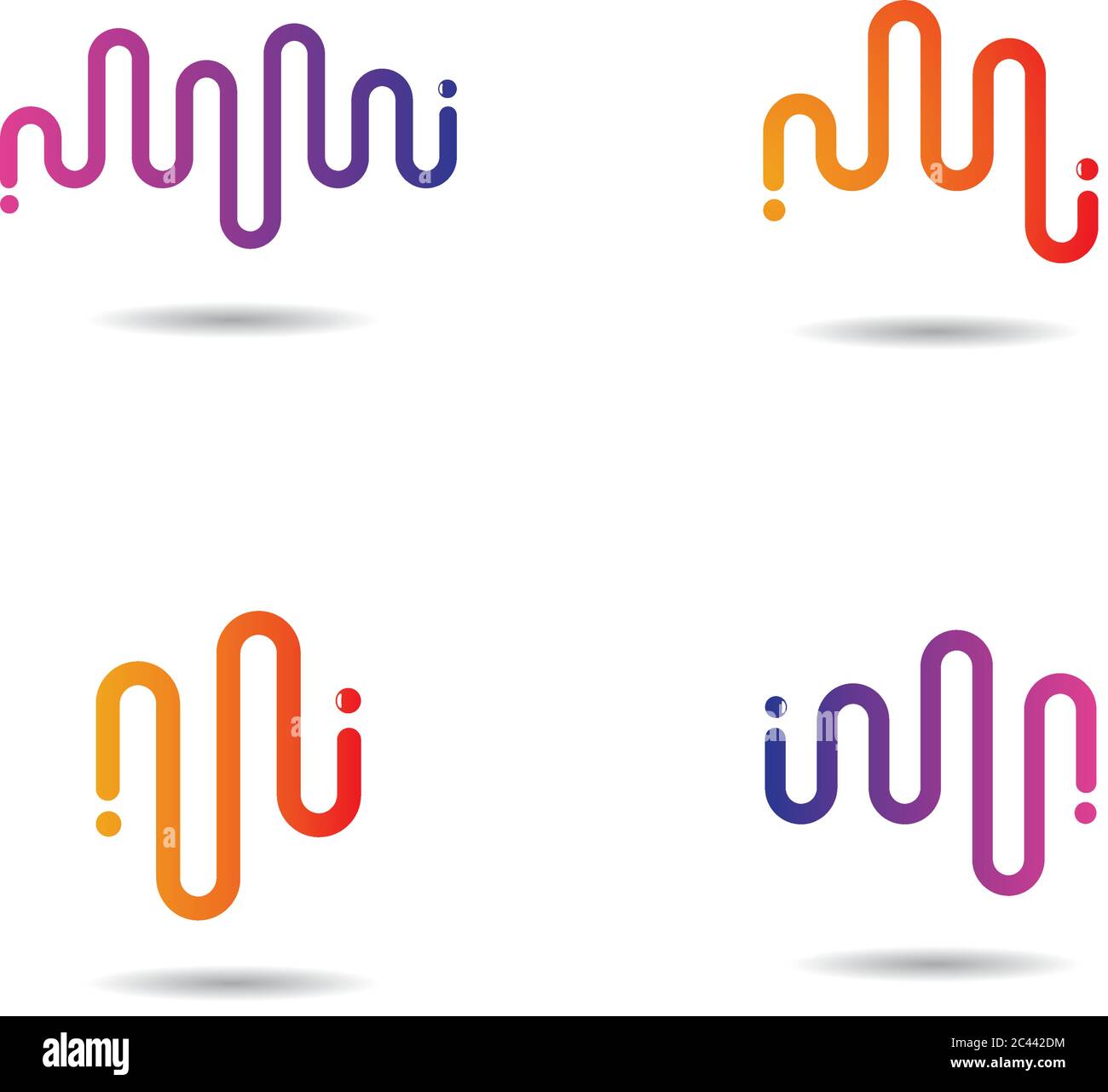 Pulse logo vector icon illustration design Stock Vector Image & Art - Alamy