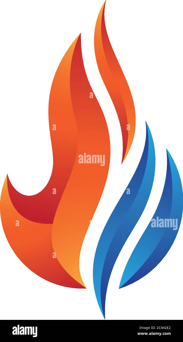 Fire logo template vector icon Stock Vector Image & Art - Alamy