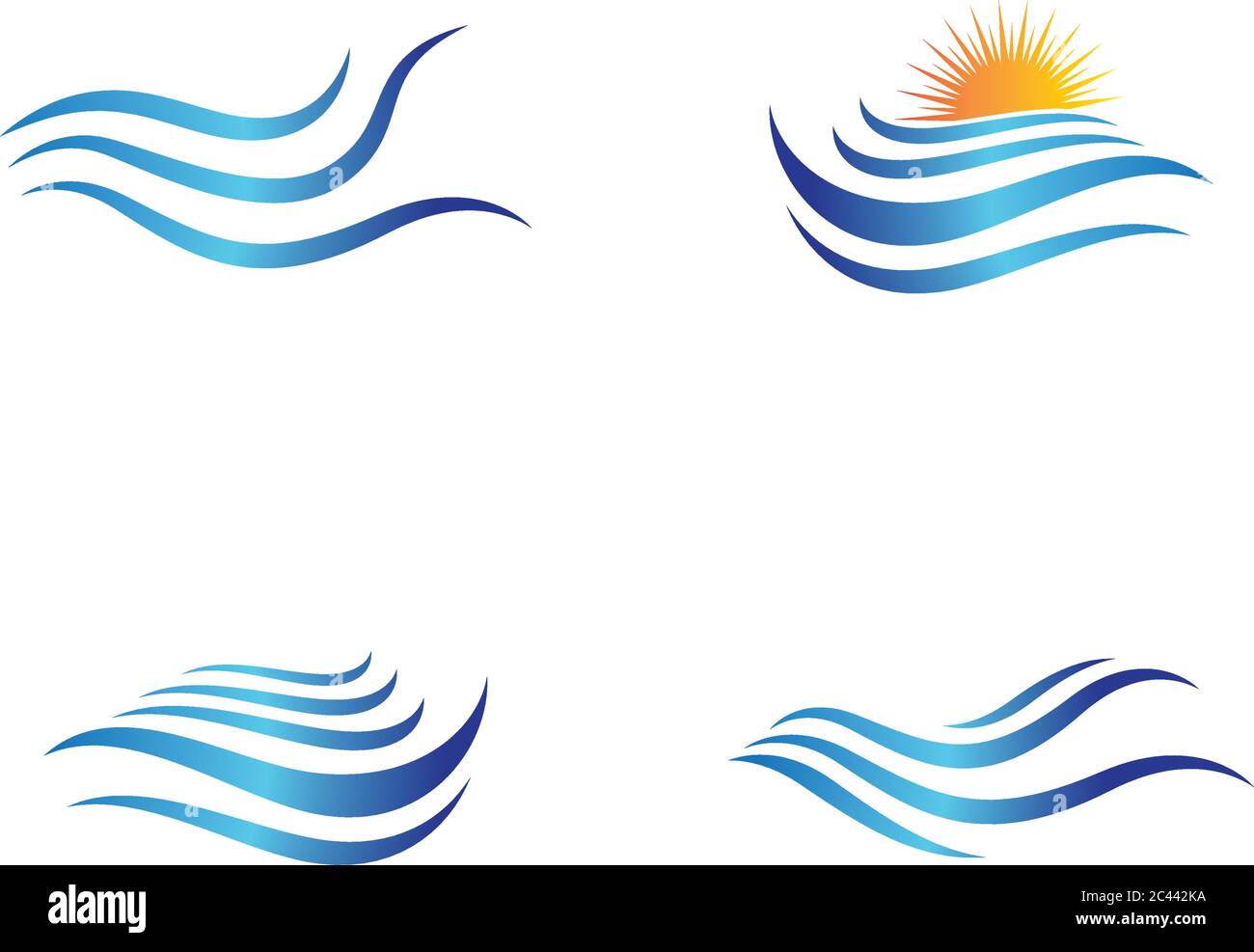 Water wave logo vector icon illustration design Stock Vector Image ...