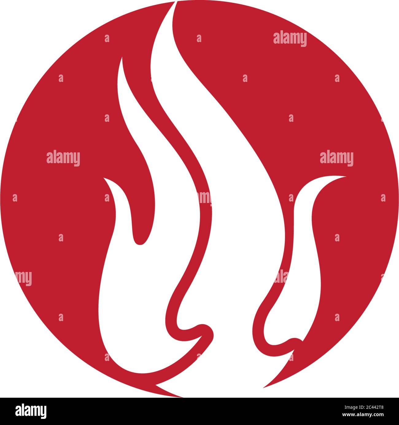 Fire logo template vector icon Stock Vector Image & Art - Alamy