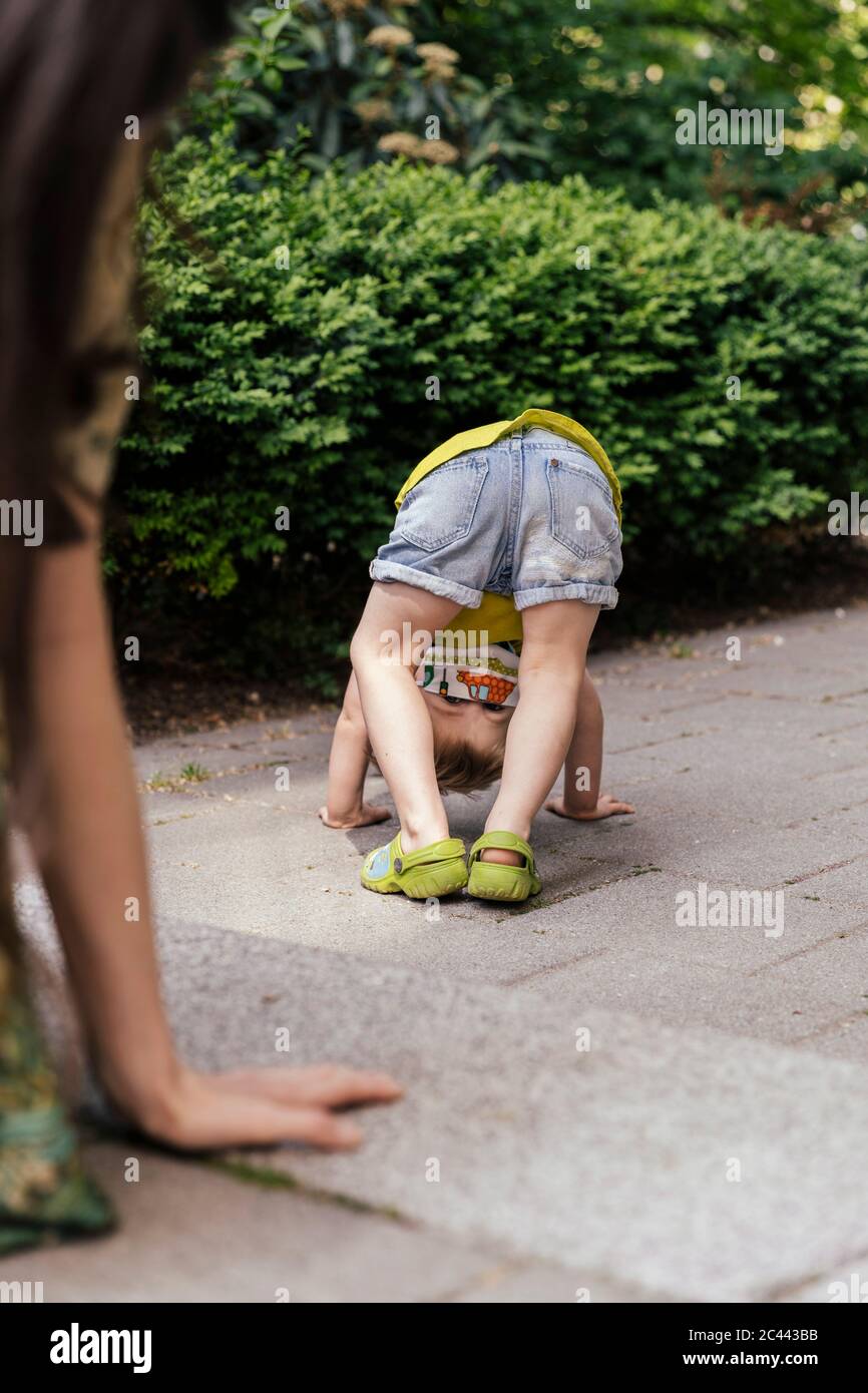 Playful boy wearing a face mask Stock Photo - Alamy