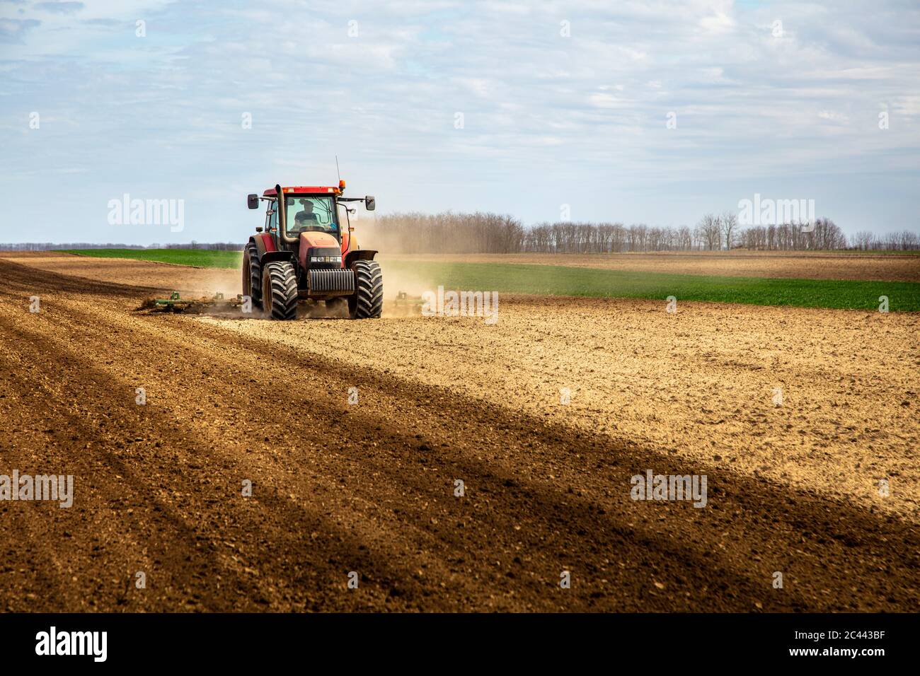 Man farmer ploughing soil motor hi-res stock photography and images - Alamy