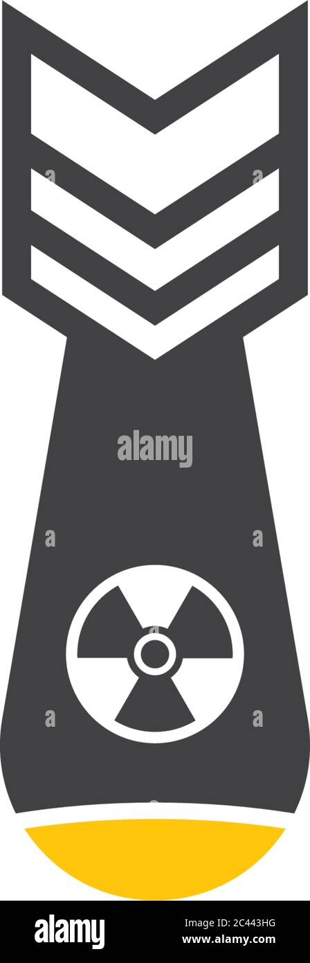 Nuclear bomb logo icon illustration Stock Vector Image & Art - Alamy