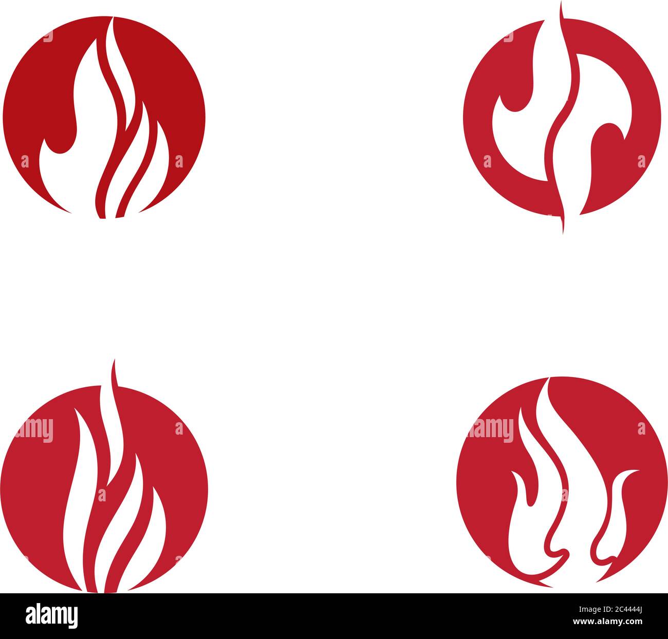 Fire logo template vector icon Stock Vector Image & Art - Alamy