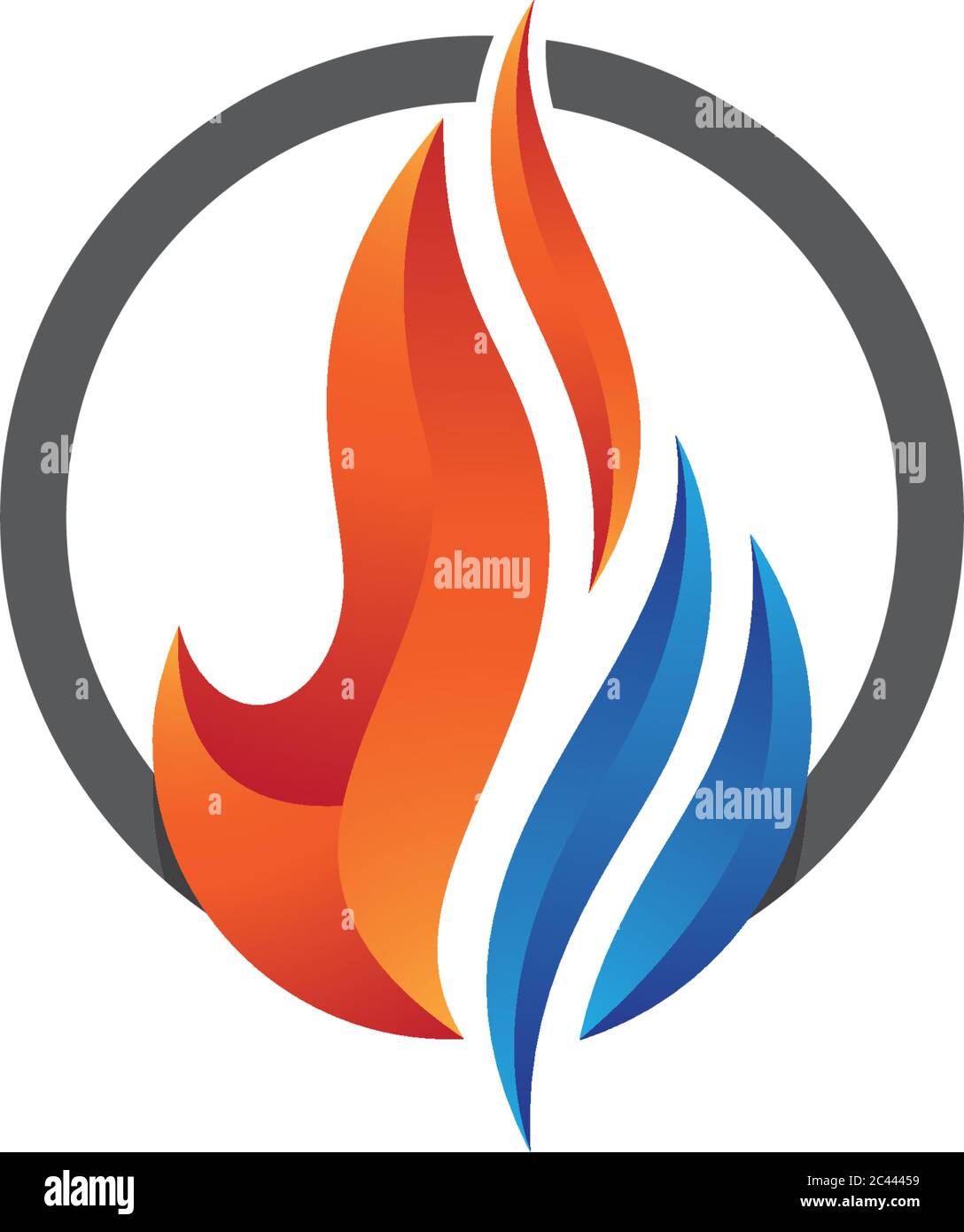 Fire logo template vector icon Stock Vector Image & Art - Alamy
