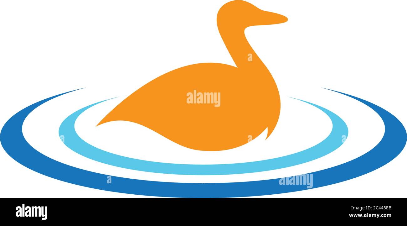 Duck logo template vector icon illustration Stock Vector Image & Art ...