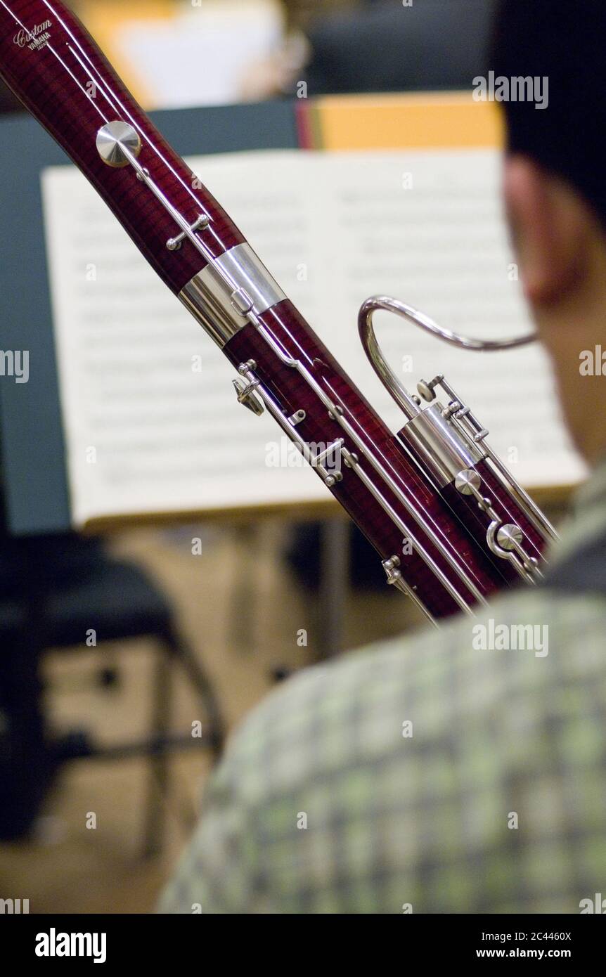 Man plays oboe Stock Photo - Alamy