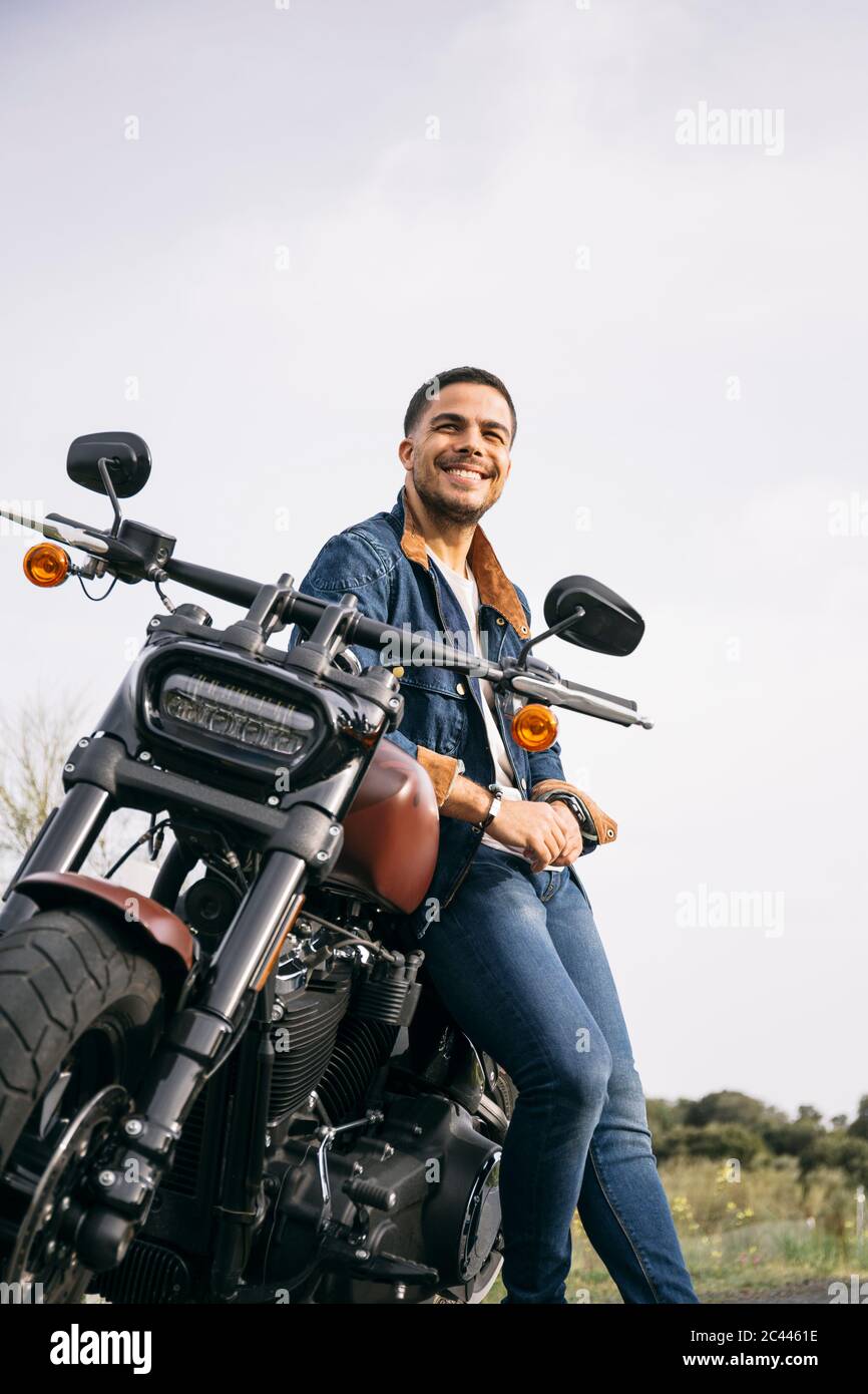 Man motorcycle trip happy not woman hi-res stock photography and images ...