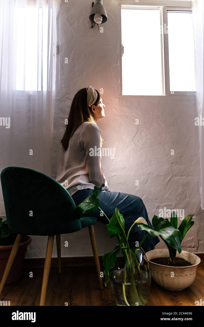 Chair by window hi-res stock photography and images - Alamy