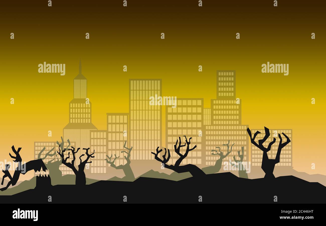 Environmental concept of deforestation, 3D rendering Stock Photo - Alamy