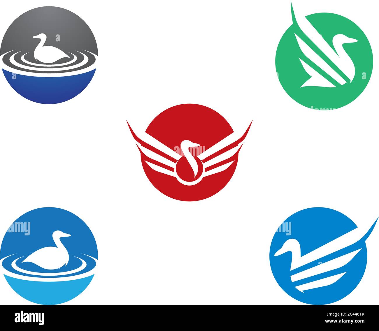 Duck logo template vector Stock Vector Image & Art - Alamy
