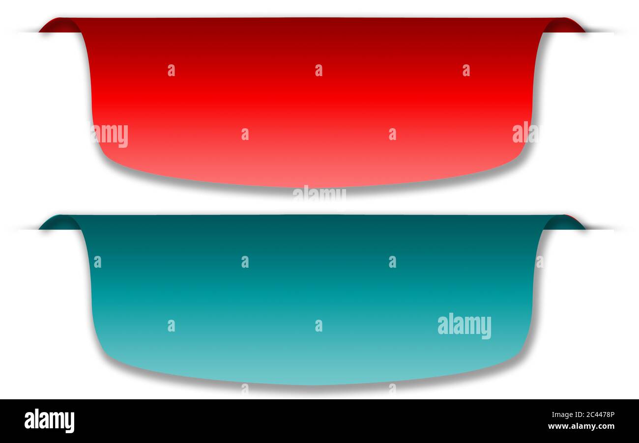 Red and blue tag isolated on white, 3D rendering Stock Photo - Alamy