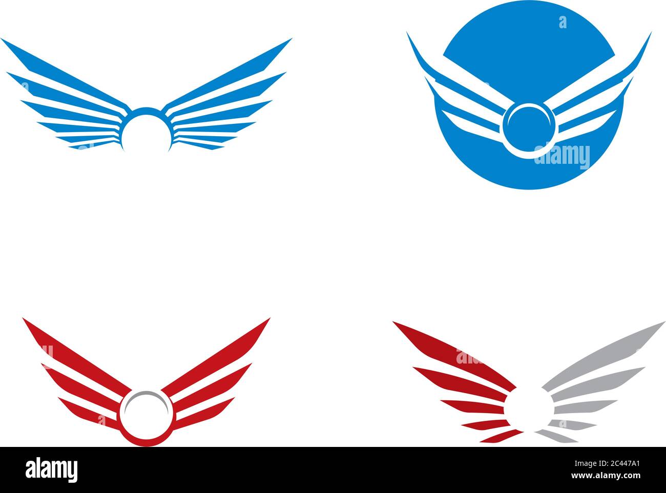Wing logo template vector icon design Stock Vector Image & Art - Alamy