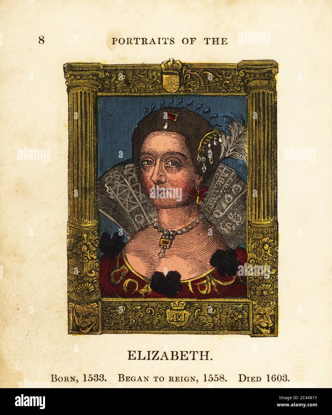 Portrait of Queen Elizabeth I of England, Elizabeth the First, born ...