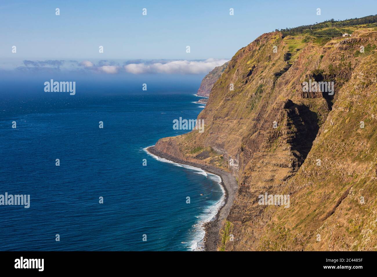 Portugal, Madeira Island, Ponta do Pargo, Cliff and sea Stock Photo - Alamy