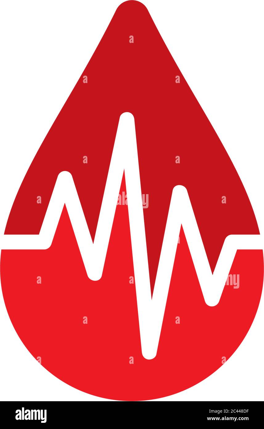 Blood logo template vector icon illustration design Stock Vector Image ...