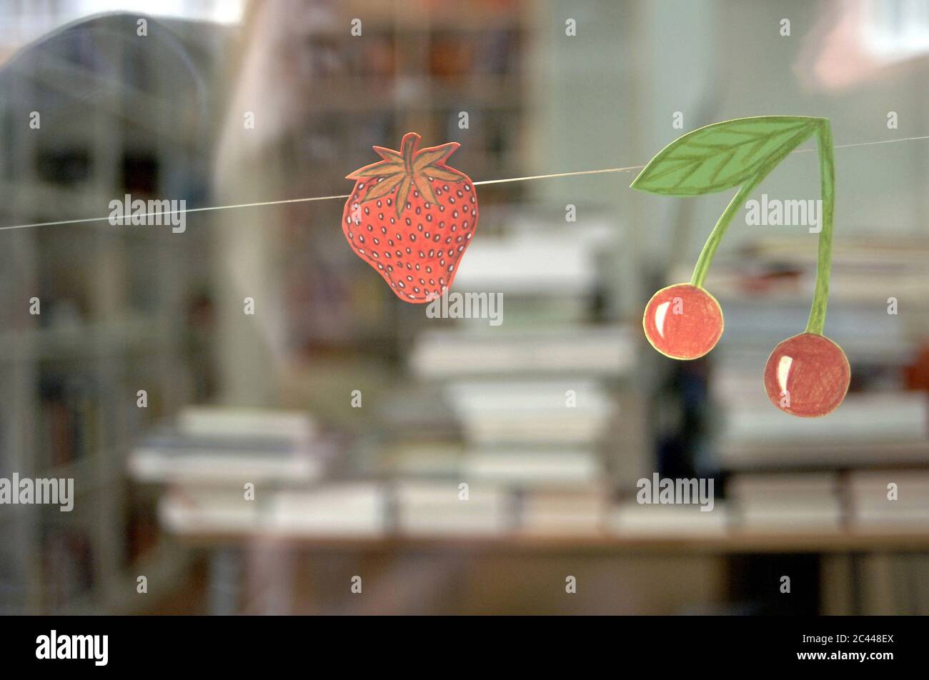 Fruits in a window Stock Photo - Alamy
