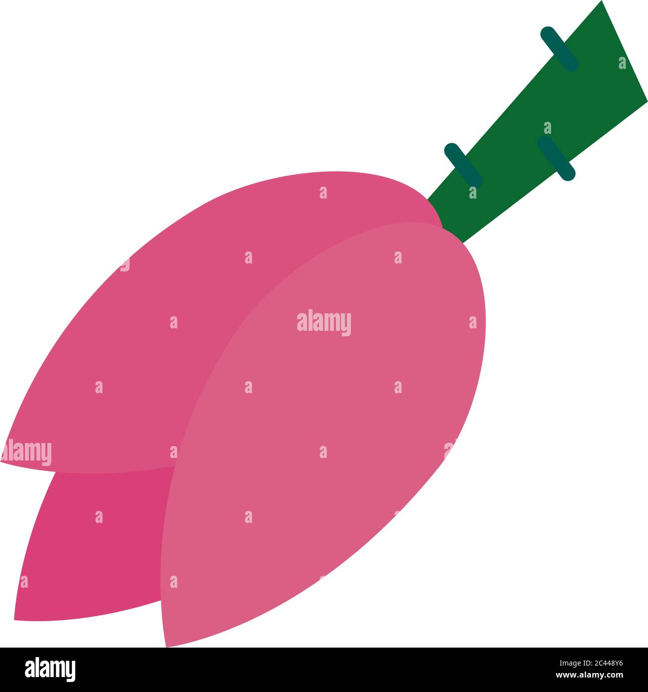 tropical flower icon over white background, flat style, vector ...