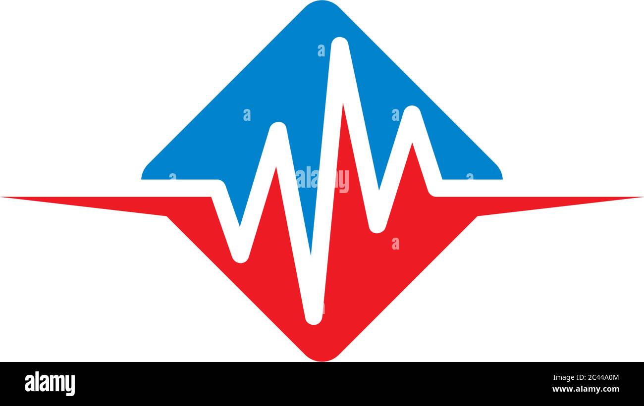 Pulse logo template vector icon illustration design Stock Vector Image ...