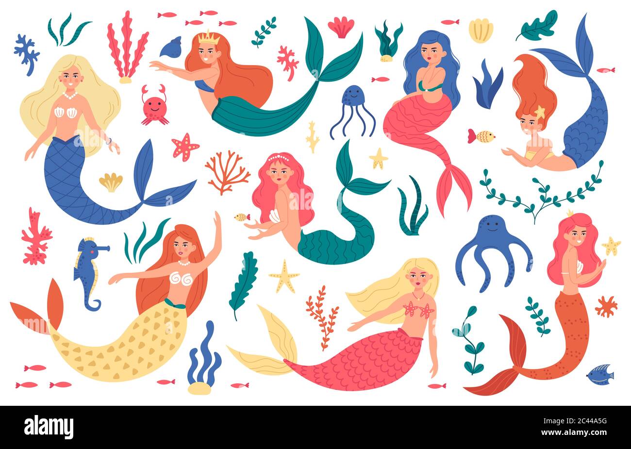 Mermaid character hi-res stock photography and images - Alamy