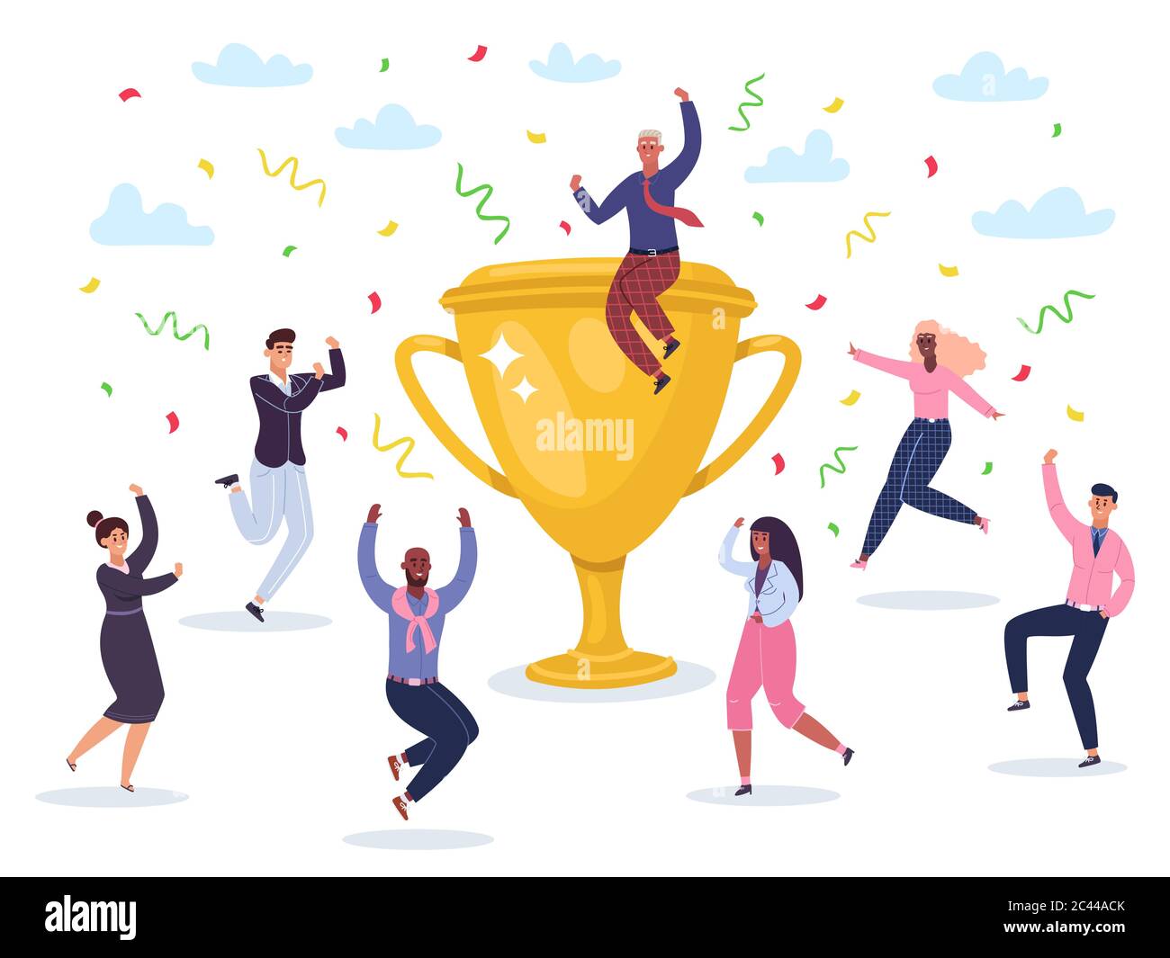 Success celebrating team. Jumping winners team celebrating victory ... Success celebrating team. Jumping winners team celebrating victory ...