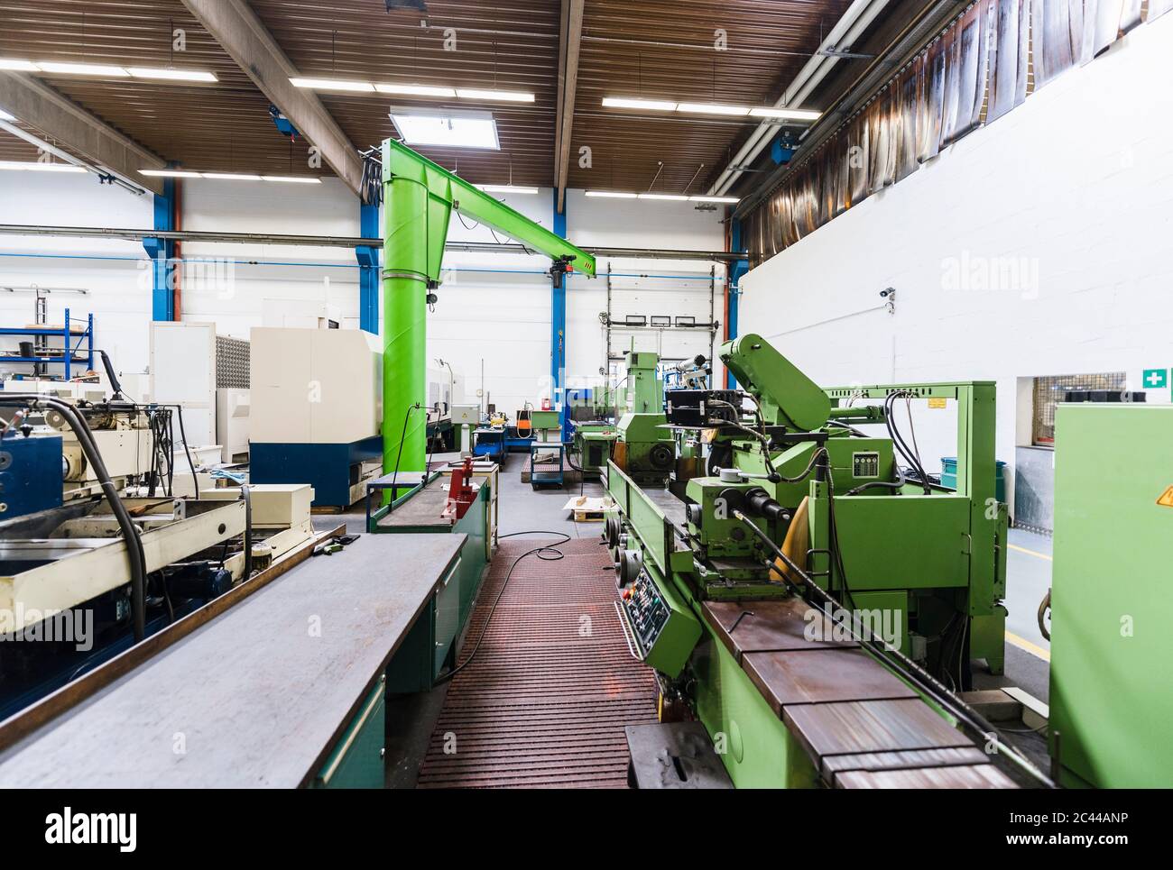Machinery in factory shop floor Stock Photo - Alamy