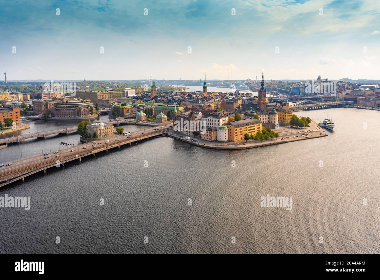 Aerial view riddarholmen islet hi-res stock photography and images - Alamy
