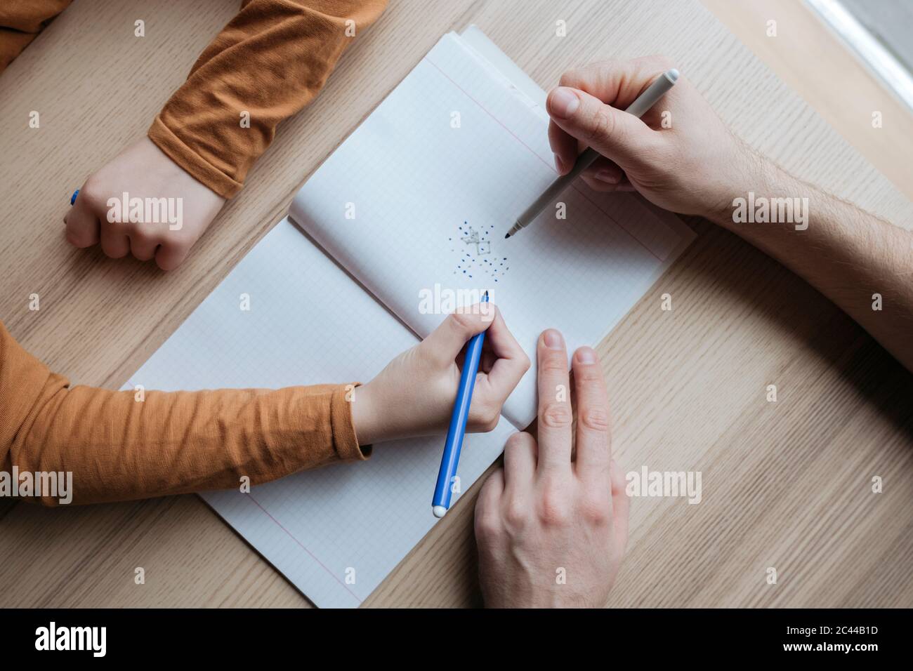 Child scribbling notebook hi-res stock photography and images - Alamy